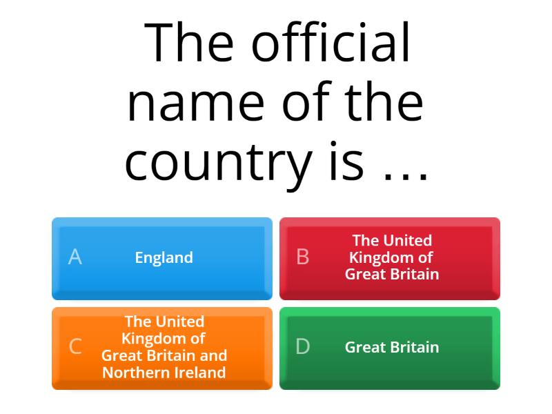 Great Britain - Quiz