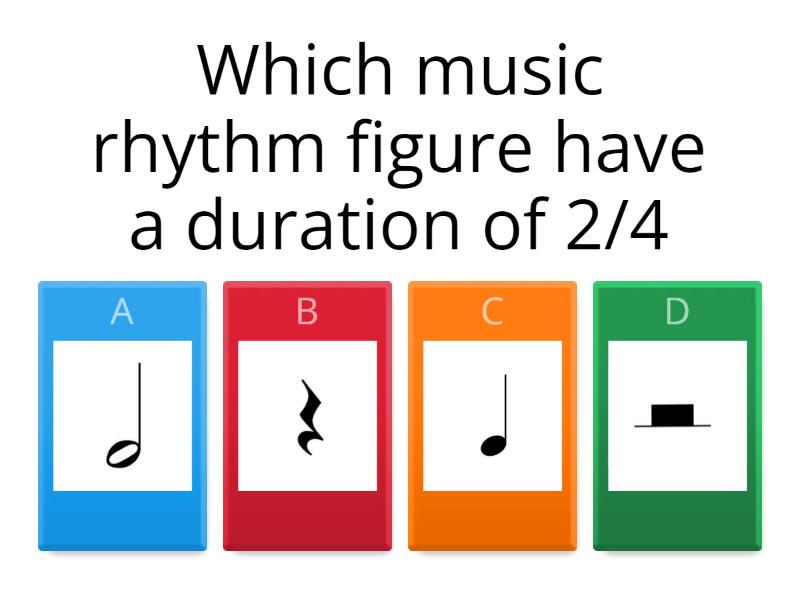 Assessment music rhythm figures - Quiz