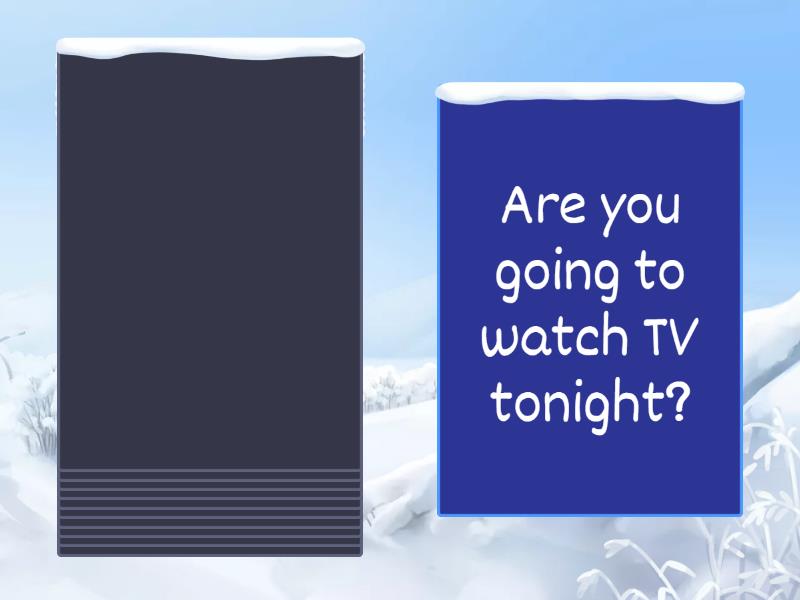 Will vs Going to - Speaking cards