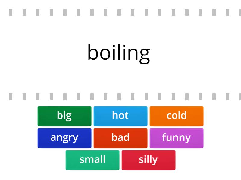 Strong and base adjectives - Find the match