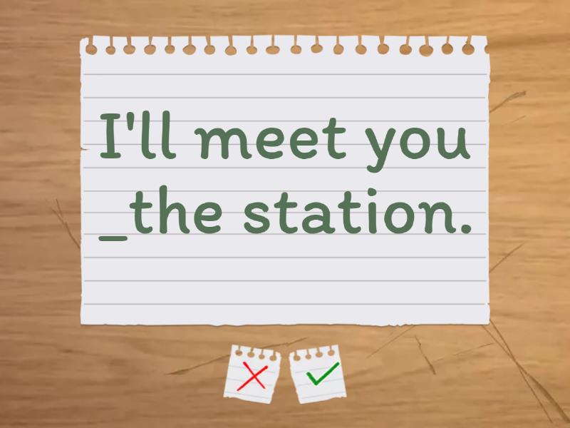 prepositions - Flash cards