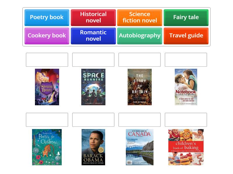Book Genre Quiz - Match up