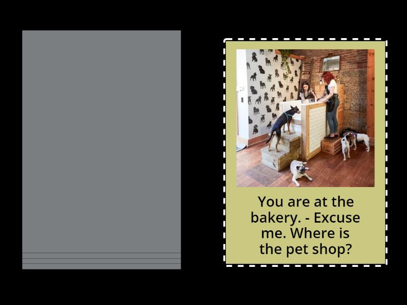 giving directions - Speaking cards