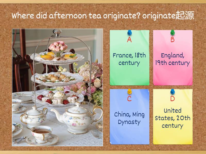 Unit1_Optional_Afternoon Tea - Quiz