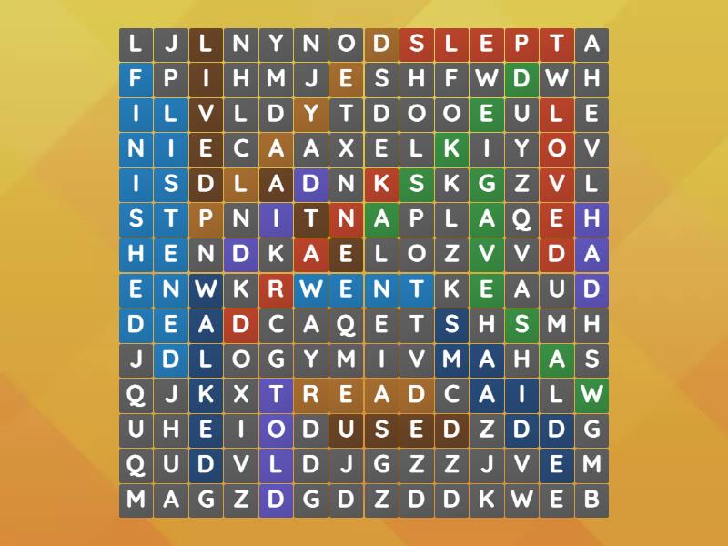 verb 2 - Wordsearch