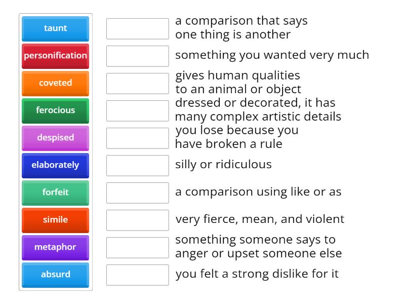 HMH Module 2 Week 3 - Match up