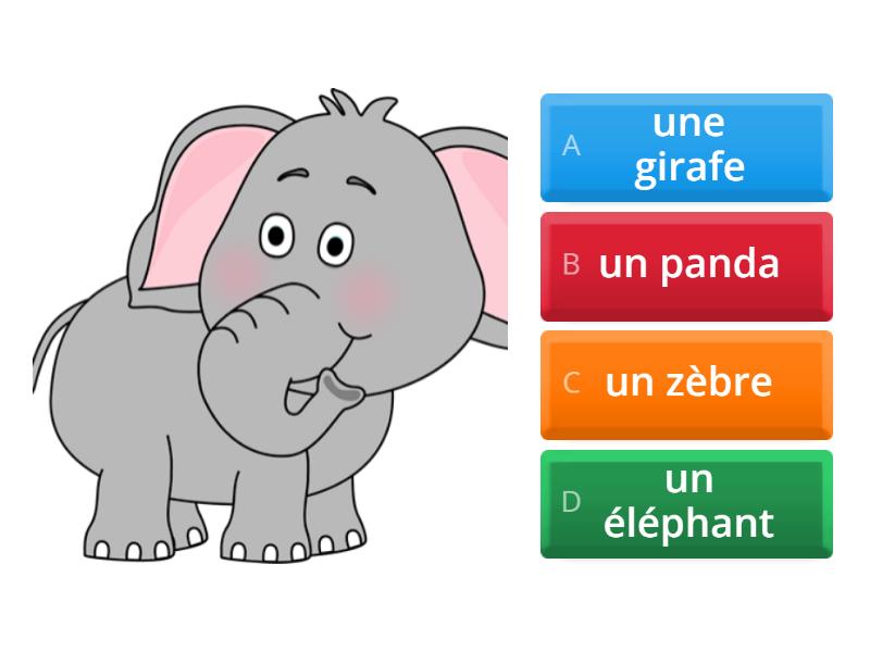Je peux compter - le zoo - Quiz