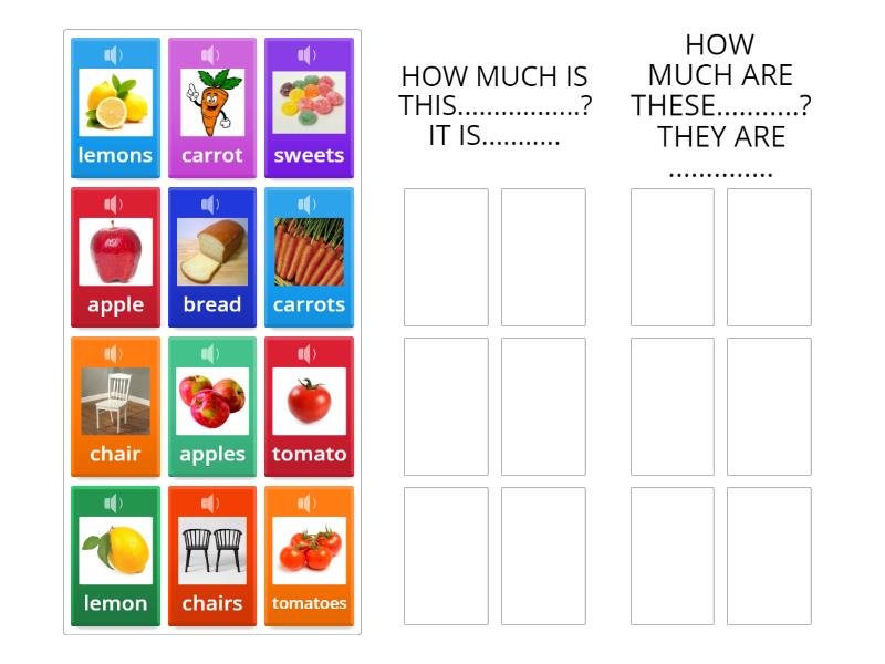 HOW MUCH IS THIS....? HOW MUCH ARE THESE? - Group sort