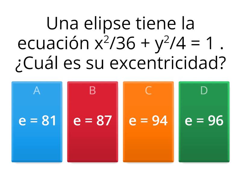 Excentricidad - Quiz