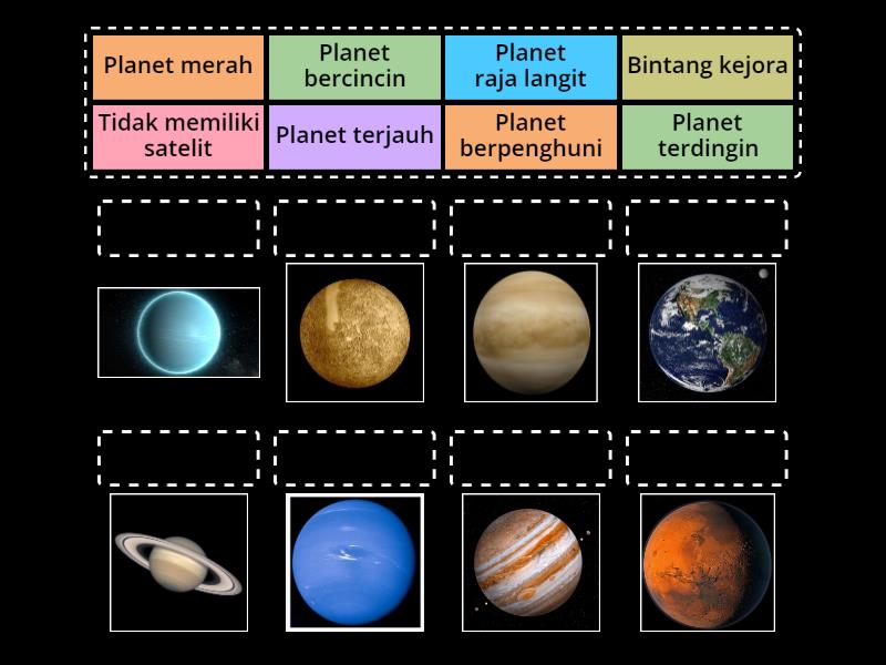 Temukan planet - Match up