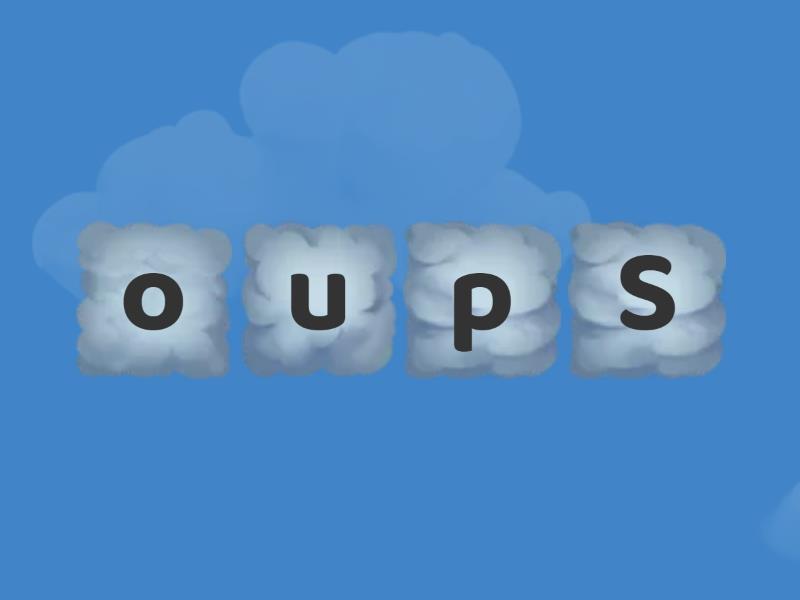 oo--ou words - Anagram