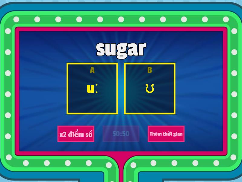 Vowel Sounds: /uː/ & /ʊ/ - Gameshow quiz