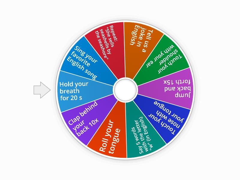 Wheel of Challenges - Spin the wheel