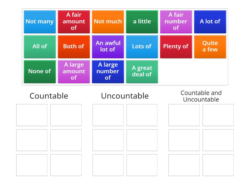 Quantifiers B2 - Group sort