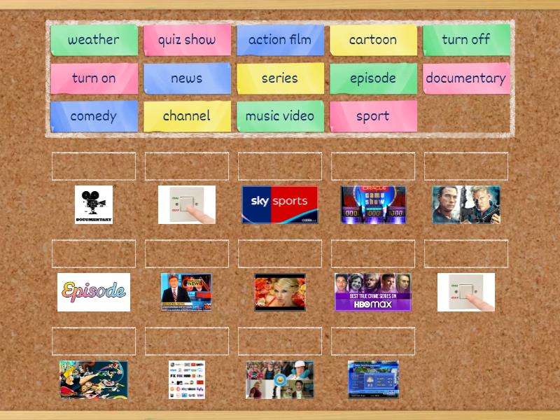 Kid's Box 5, Unit 1_TV programmes, TV - Match up