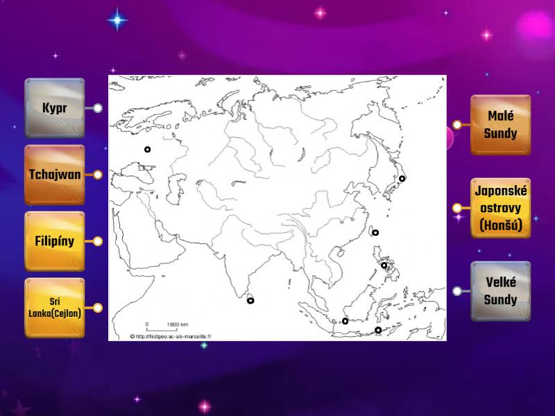 Asie-Ostrovy- 7.B - Labelled diagram