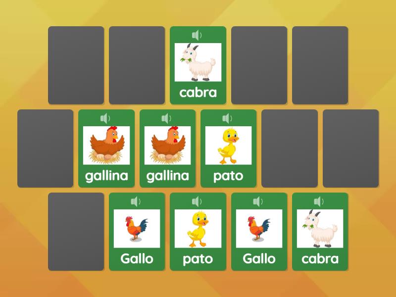 Memorama de la Granja - Parejas