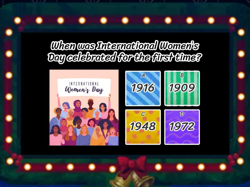 International Women's Day Quiz - Gameshow quiz