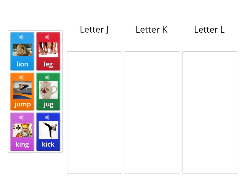 Letter JKL 4 - Categorize