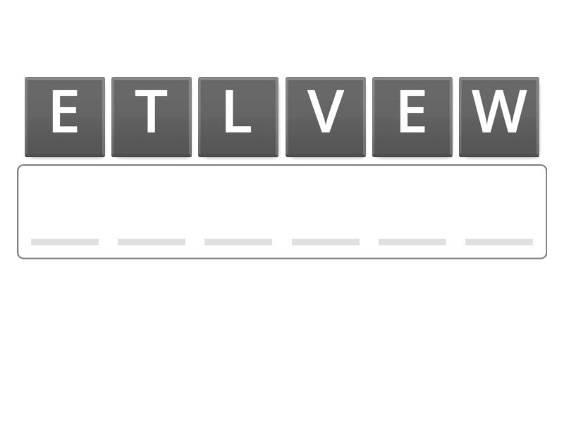 - Numbers 1 to 20 - Anagram