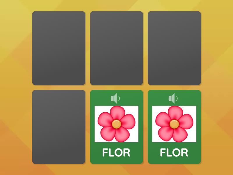 JUEGO DE MEMORIA "LAS PLANTAS" - Matching pairs
