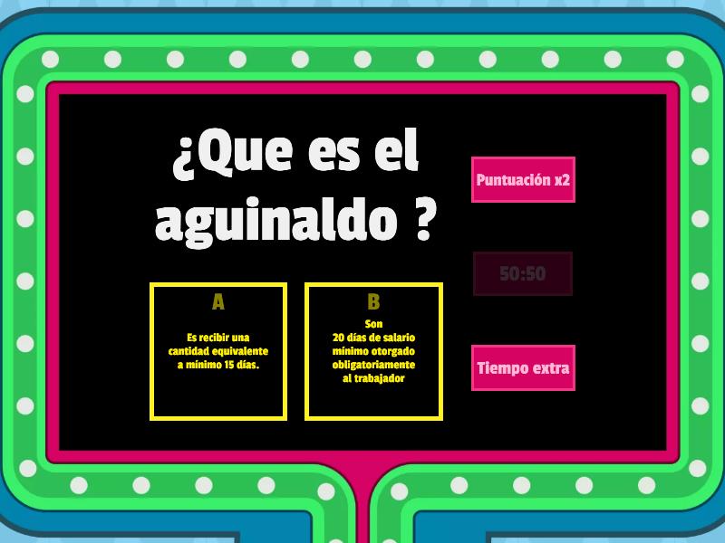 “Aguinaldo” - Gameshow quiz
