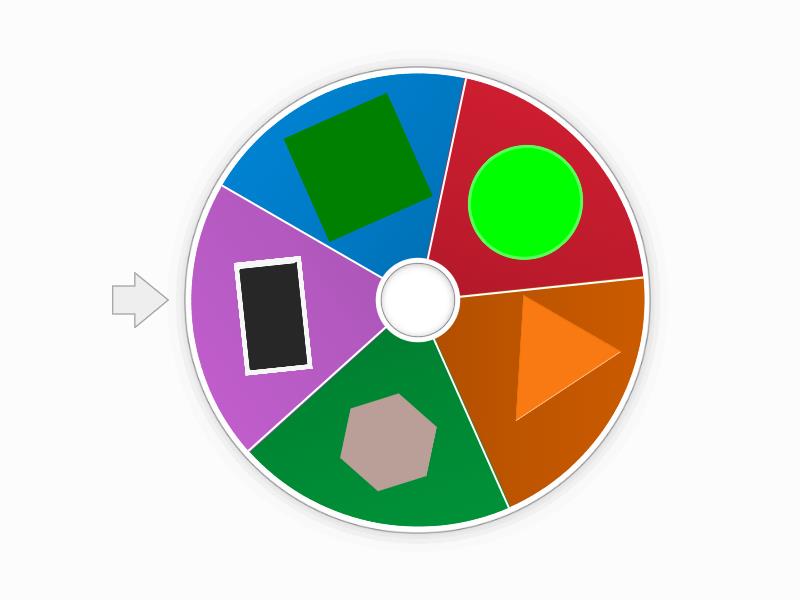 Geometrical shape wheel - Spin the wheel