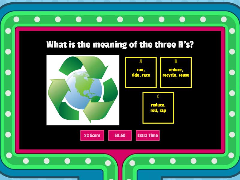 Recycle - Gameshow quiz