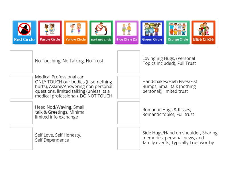 Matching Social Circles 3 T's (Touch,Talk, Trust) - Match up