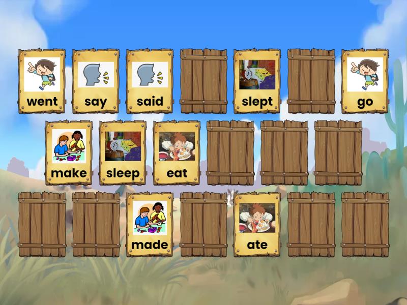 JHS 1 Past Tense - Matching pairs