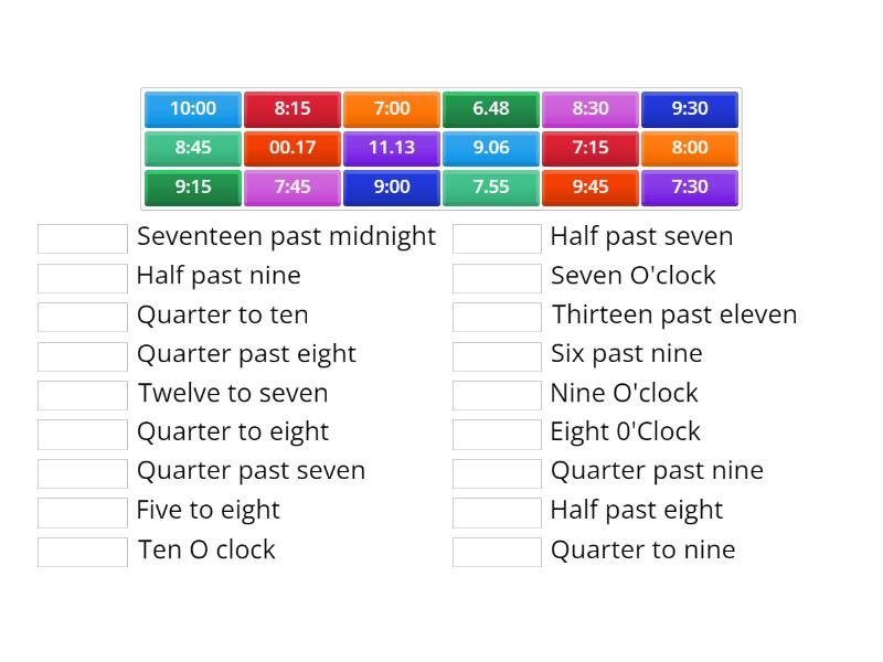 Matching time - Match up