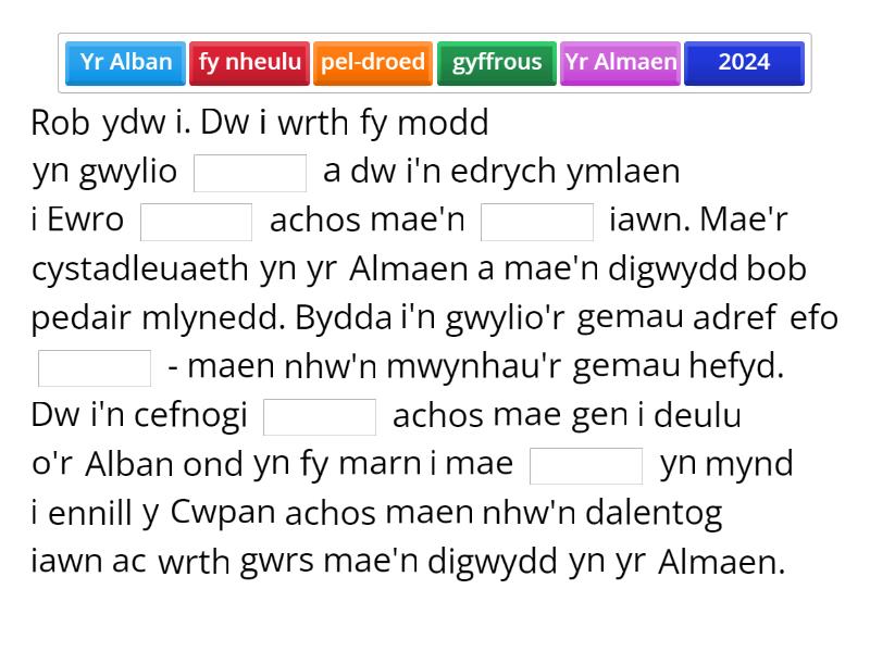 Paragraff 2024 - Complete the sentence