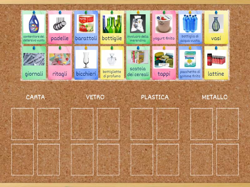 Io riciclo e tu? - Group sort