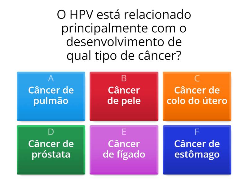 Game: Papilomavírus Humano (HPV) - Quiz