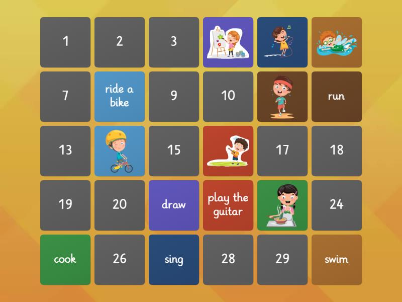 action verbs memory - Parejas