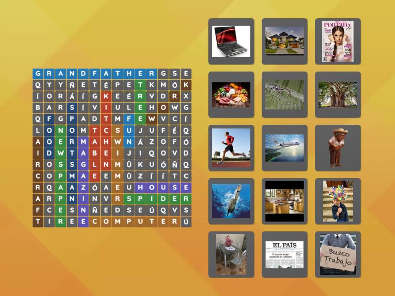 Find the hidden word - Sopa de letras