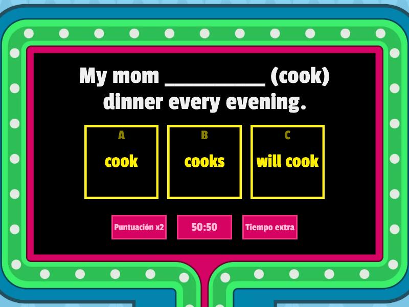 Mixed tenses: present simple, present cont., future simple, past simple ...