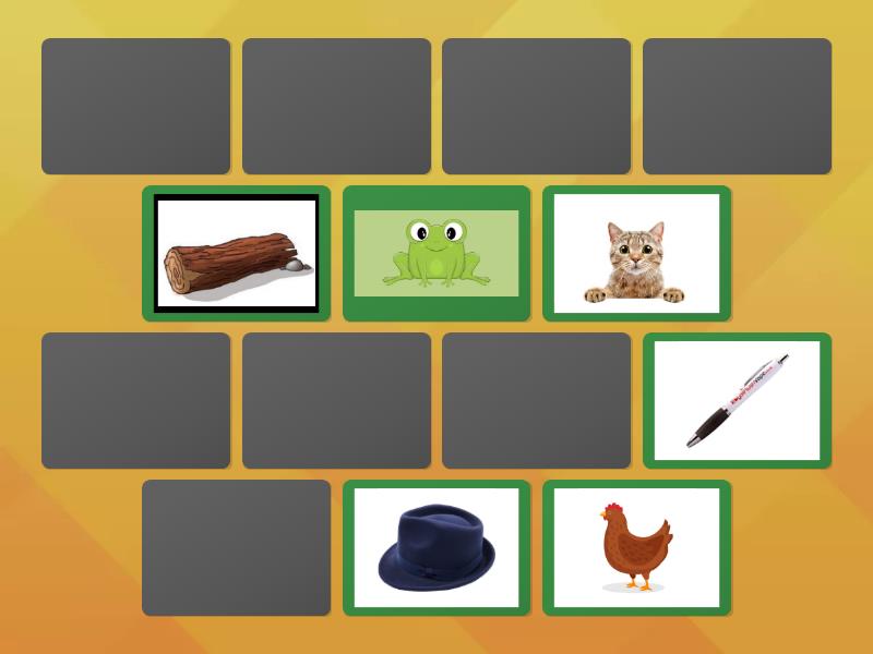 Rhyming Words - Matching pairs