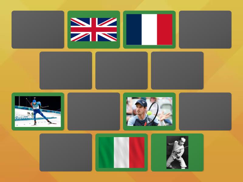Olympic Games Memory Game - Matching pairs