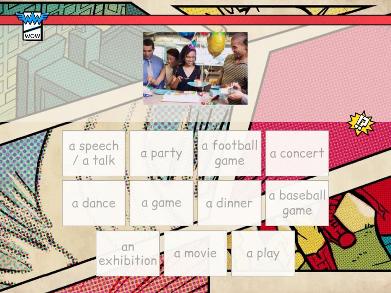 TNF, Unit 5, lesson 2, vocab - Find the match