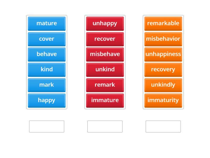 Prefix and Suffix - Make sets