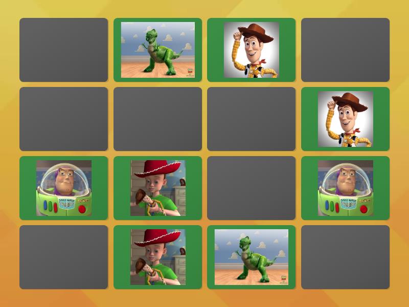 MEMORY Toy story - Matching pairs