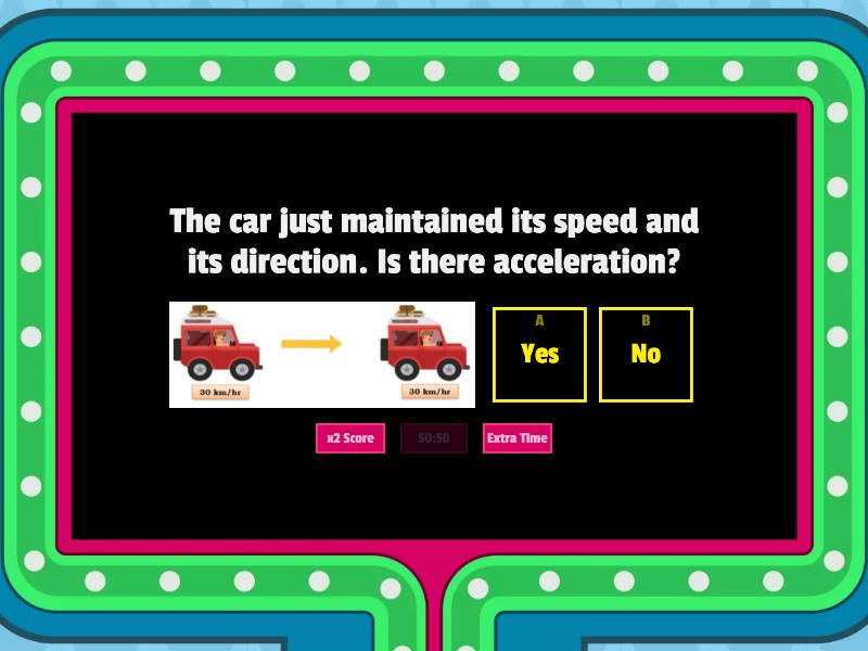 Acceleration - Gameshow quiz
