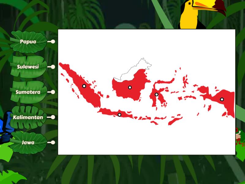 Peta Indonesia - Labelled diagram