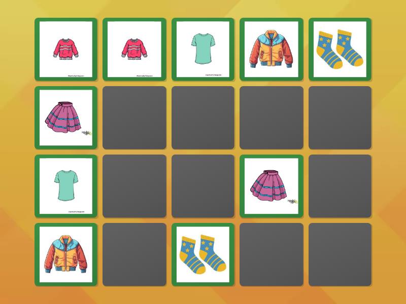 Memory game - Matching pairs