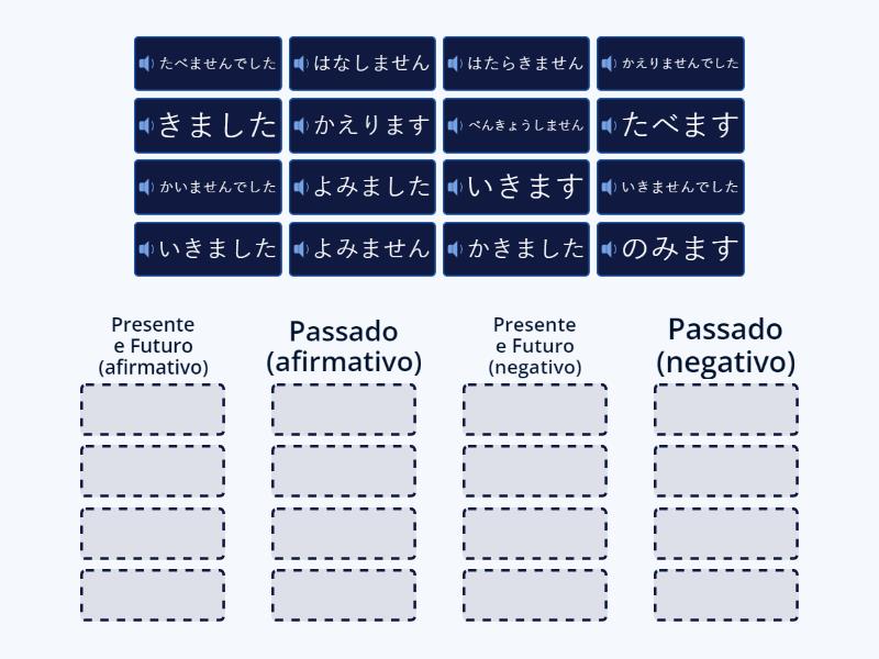 Atividade 4.5 - Japonês Básico - Módulo 2 - Aula 4 - Group sort