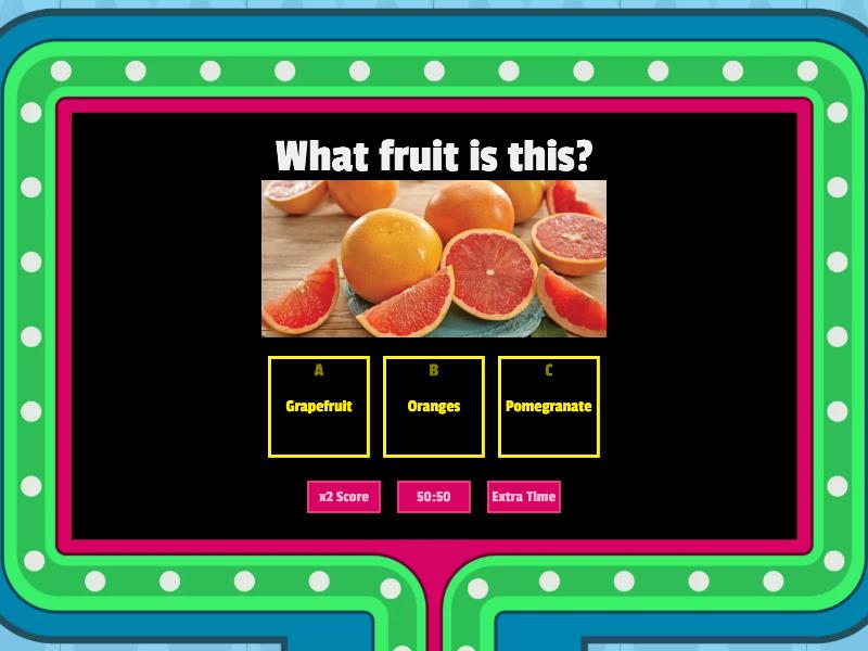 Fruit game - Gameshow quiz