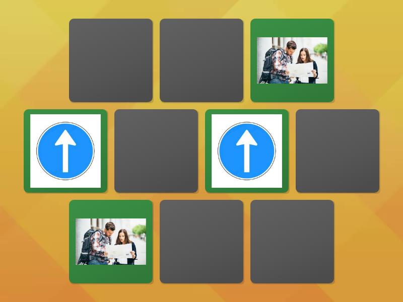 Asking for and giving directions - Matching pairs