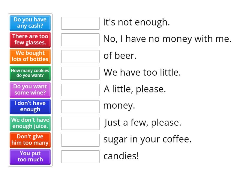 Quantifiers for context (Elem) - Match up