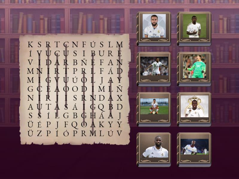 Real Madrid - Wordsearch